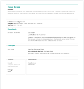 Currículo em PDF: modelos para preencher e baixar